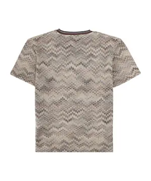 Missoni Zigzag Knit T-shirt - Gray