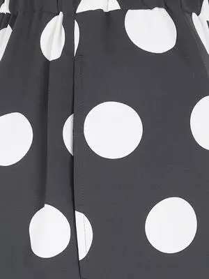 Junya Watanabe Polka-dot Wide Leg Trousers - Black