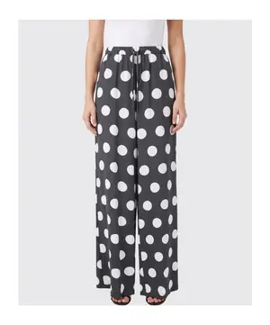 Junya Watanabe Polka-dot Wide Leg Trousers - Black