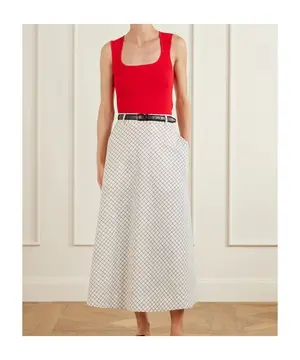 RÓHE Sleeveless Knitted Vest - Red