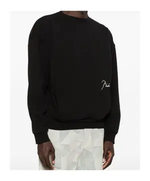 Rhude Logo-embroidered Sweater - Black