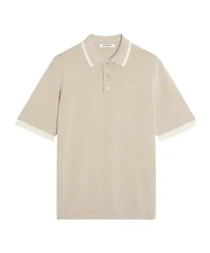Maison Kitsuné Short-sleeved Polo Shirt - Nude