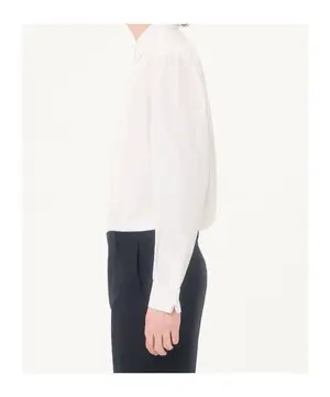 Valentino Garavani Cotton Poplin Shirt With Pleated Plastron And Lace Details