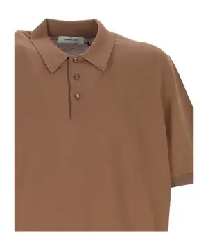 GRAN SASSO Short-sleeve Polo Shirt - Brown