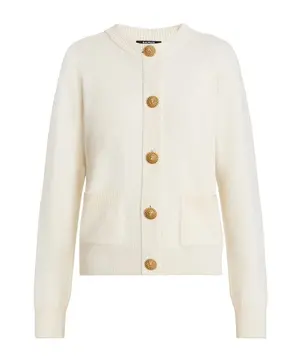 Balmain Button-front Pocket Cardigan - White