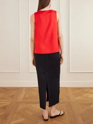 RÓHE Sleeveless Vest In Silk Satin