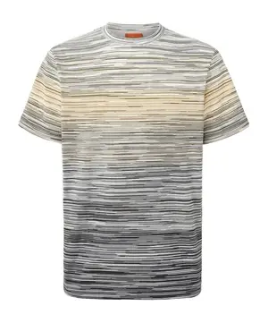 Missoni Faded-flame Pattern T-shirt - Gray