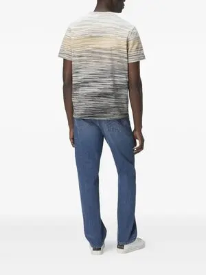 Missoni Faded-flame Pattern T-shirt - Gray