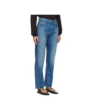 AGOLDE 90s Pinch Waist High Rise Straight Leg Jeans - Blue