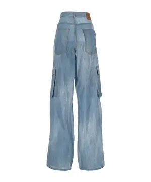 Ermanno Scervino Trompe L'oeil Printed Cargo Pants