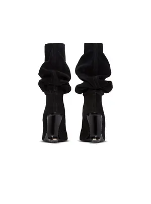 Balmain Round Toe Wedge Ankle Boots With Tassel Detail