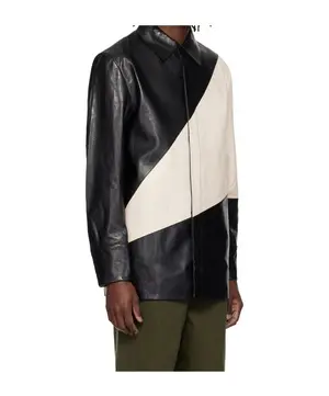 ENTIRE STUDIOS Block Leather Shirt