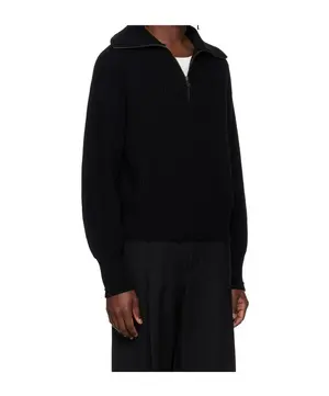 ENTIRE STUDIOS Blimp Ribbed-knit Quarter-zip Sweater