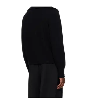 ENTIRE STUDIOS Blimp Ribbed-knit Quarter-zip Sweater