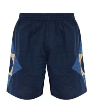 A.p.c. Quilted Geometric Pattern Shorts - Black