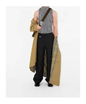 Burberry Double Breasted Belted Trench Coat