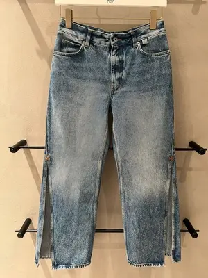 Loewe Flared Leg Denim Trousers