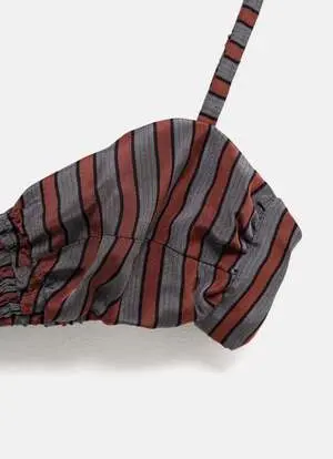 Dries Van Noten Striped Bra Top