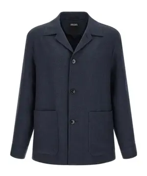 Zegna Alpe Shirt-collar Jacket - Black