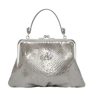 VIVIENNE WESTWOOD Granny Frame Purse - Gray