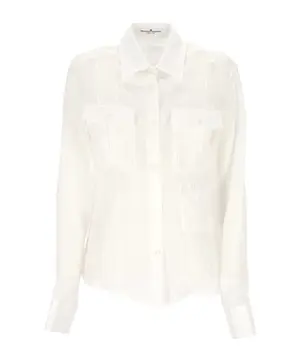 Ermanno Scervino Long-sleeved Shirt With Flap Pockets - No