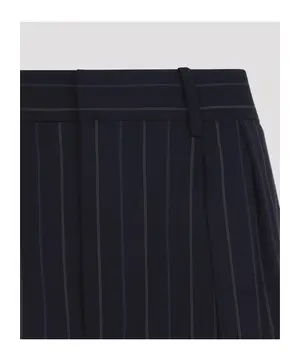 Polo Ralph Lauren Jody Wide Leg Pinstriped Trousers