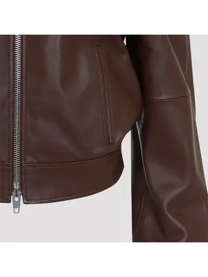 Celine Long Sleeve Leather Jacket