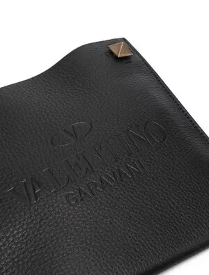 Valentino Garavani Logo Embossed Messenger Bag