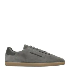 Zegna Round-toe Lace-up Sneakers - Gray