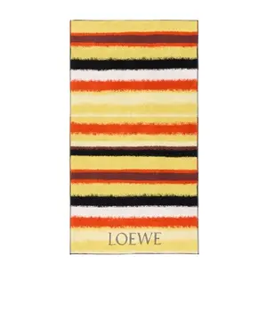 Loewe Striped Towel - Orange/multicolor