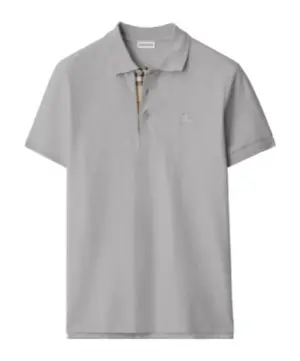 Burberry Cotton Polo Shirt - Gray