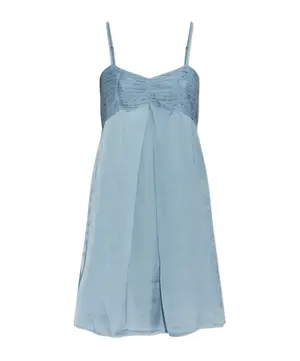 Zadig&Voltaire Strappy Dress With Pleated Bodice - Blue