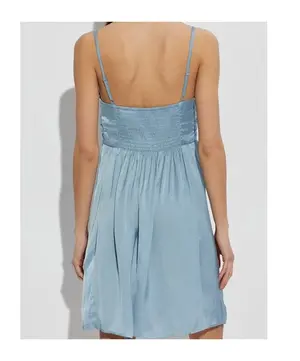 Zadig&Voltaire Strappy Dress With Pleated Bodice - Blue