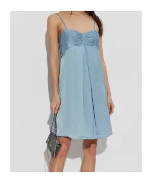 Zadig&Voltaire Strappy Dress With Pleated Bodice - Blue