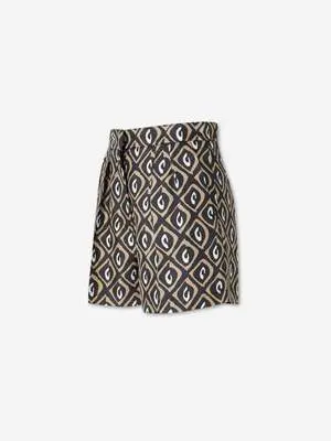 Max Mara Patterned Tailored Shorts