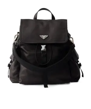 Prada Leather Backpack - Black