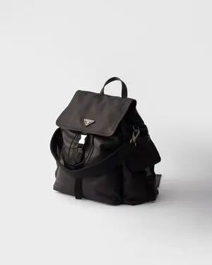 Prada Leather Backpack - Black