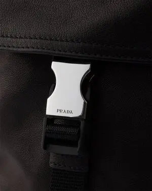Prada Leather Backpack - Black