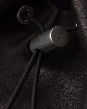 Prada Leather Backpack - Black