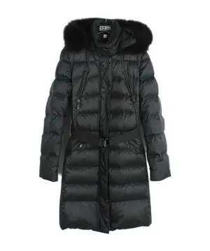 Burberry Long Padded Down Jacket With Fur Hood