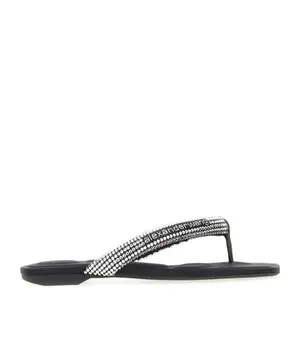 Alexander Wang Jenna Embellished Slides - Black