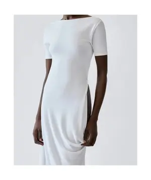 Jacquemus Asymmetrical Slit Maxi Dress