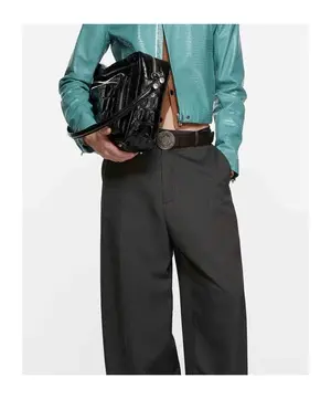 Acne Studios Belt With Logo Buckle - Black