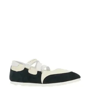 Marni Round-toe Low-top Sneakers - Black