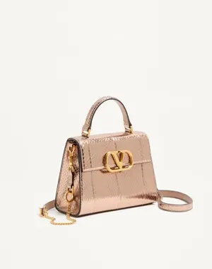 Valentino Garavani Flap Shoulder Bag With Top Handle - Pink