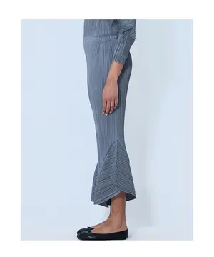 PLEATS PLEASE BY ISSEY MIYAKE Skyline Pleated Flared Trousers