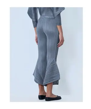 PLEATS PLEASE BY ISSEY MIYAKE Skyline Pleated Flared Trousers