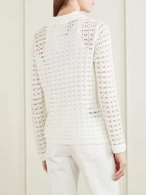 Arch4 Crochet Sweater With Crew Neck