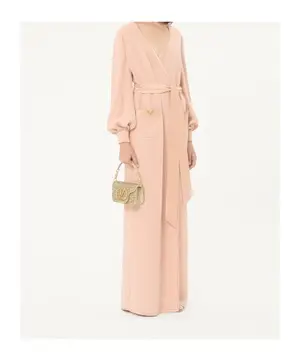 Valentino Garavani Embellished Flap Shoulder Bag - Nude