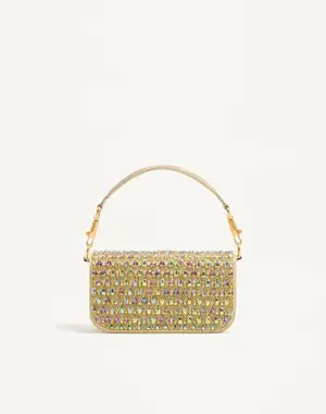 Valentino Garavani Embellished Flap Shoulder Bag - Nude